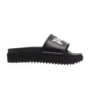 Palm Angels Wmns Platform Slider White - Black