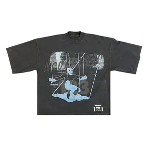 RIVINGTON ROI REBIS Left Out Vintage Tee 'mechanic - Black