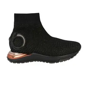 FERRAGAMO Gardena Ankle Sock Sneaker - Black