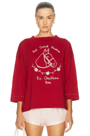 BODE Stables Long Sleeve Tee - Red