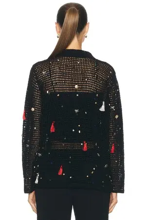 BODE Crochet Charm Shirt