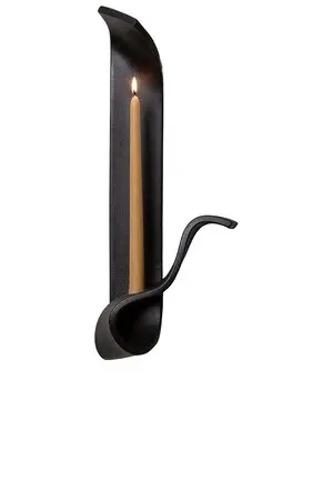 SIN Moonara Right Candle Sconce - Black