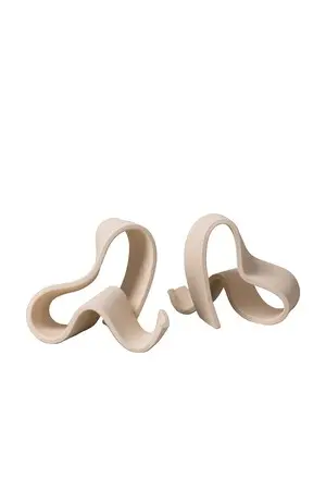 SIN Fettu Bookends Set Of 2 In Cream - Bone