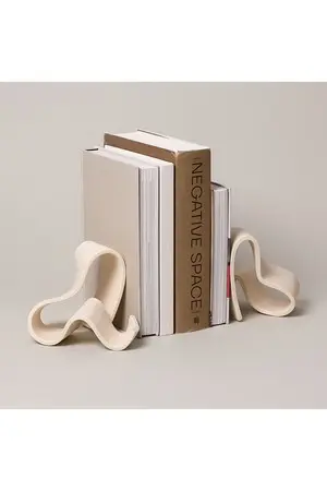 SIN Fettu Bookends Set Of 2 In Cream