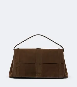 DEMELLIER Florence Small Suede Shoulder Bag - Brown