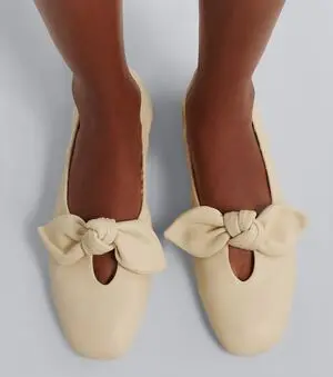 Zimmermann Carousel Leather Ballet Flats