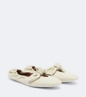 Zimmermann Carousel Leather Ballet Flats - White