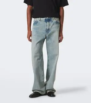 Dolce & Gabbana Faded Wide-leg Jeans