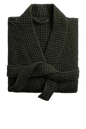 PARACHUTE Waffle Robe In Black