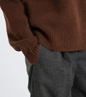 AMI Paris De Coeur Alpaca And Wool-blend Sweater