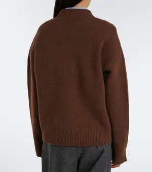 AMI Paris De Coeur Alpaca And Wool-blend Sweater