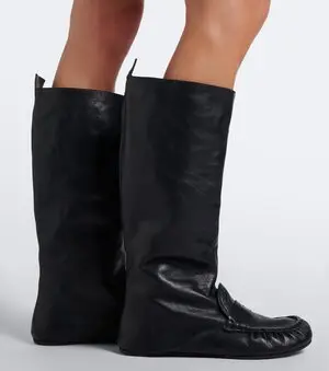 Acne Studios Bojan Leather Knee-high Boots