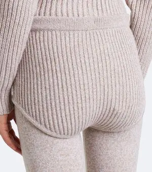 Magda Butrym Ribbed-knit Wool Shorts