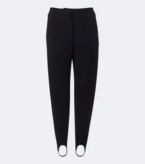 Loewe Wool-blend Stirrup Pants - Black