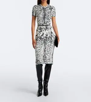 TOM FORD Croc-effect Leather Over-the-knee Boots