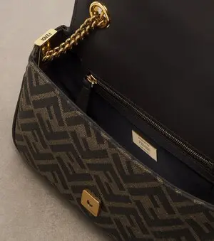 Fendi Baguette® Mini Ff Zucca Shoulder Bag
