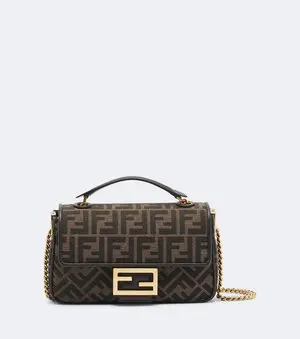 Fendi Baguette® Mini Ff Zucca Shoulder Bag - Brown