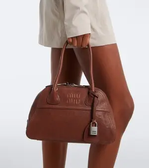 Miu Miu Vivant Leather Shoulder Bag