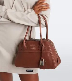 Miu Miu Vivant Leather Shoulder Bag