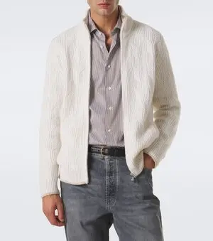 Fedeli Cable-knit Cashmere Cardigan