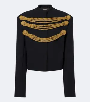 Khaite York Appliqué Jacket - Black