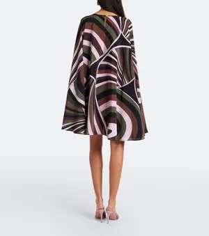 Emilio Pucci Iride Crêpe De Chine Silk Kaftan