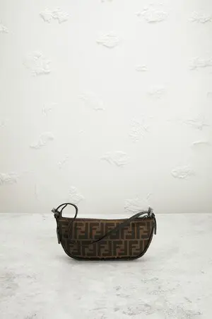 Fendi Zucca Pochette Shoulder Bag