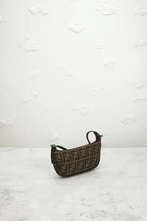 Fendi Zucca Pochette Shoulder Bag