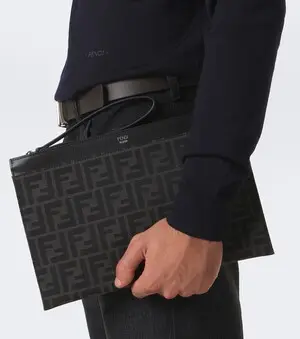 Fendi Ff Zucca Medium Pouch