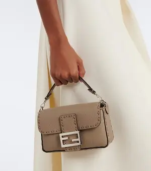 Fendi Baguette® Mini Leather Top-handle Bag
