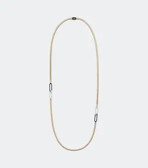 Nikos Koulis Feelings 18kt And Enamel Necklace With Diamonds - Gold