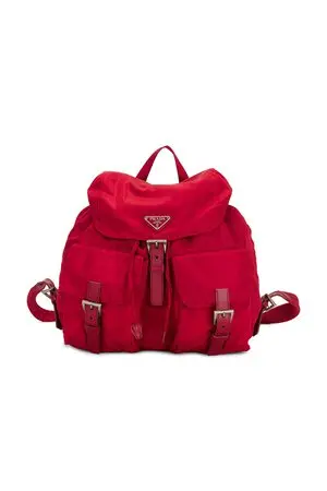 Prada Tessuto Backpack - Red