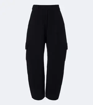 LISA YANG Azaria Cashmere Barrel-leg Pants - Black