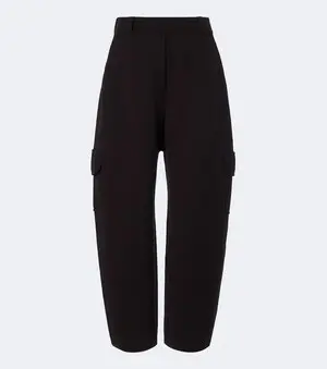 LISA YANG Azaria Cashmere Barrel-leg Pants - Brown