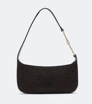 TOM FORD Arc Small Calf Hair Shoulder Bag - Brown