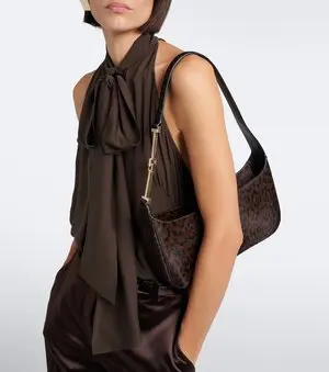 TOM FORD Arc Small Calf Hair Shoulder Bag
