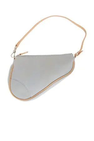 Dior Denim Pochette Saddle Bag - Blue