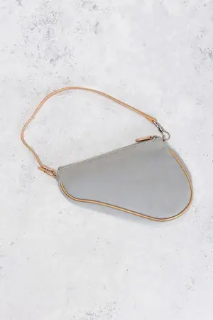 Dior Denim Pochette Saddle Bag