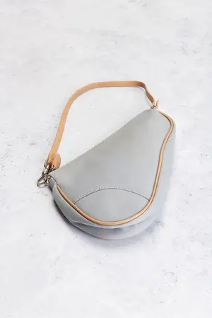 Dior Denim Pochette Saddle Bag