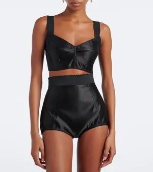 Dolce & Gabbana Satin Bra Top