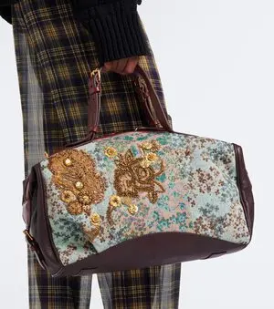 Dries Van Noten Embellished Bowling Bag