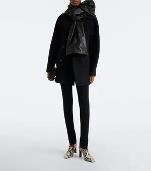 TOTEME Snake-effect Leather Mules