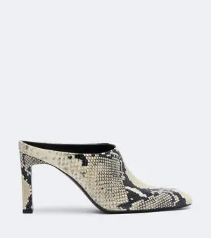 TOTEME Snake-effect Leather Mules