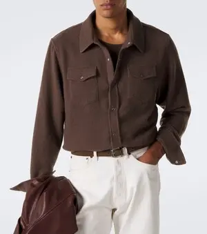 GOD'S TRUE CASHMERE Cashmere Shirt With Amethysts