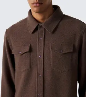 GOD'S TRUE CASHMERE Cashmere Shirt With Amethysts