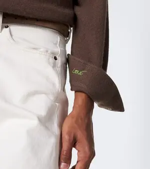 GOD'S TRUE CASHMERE Cashmere Shirt With Amethysts