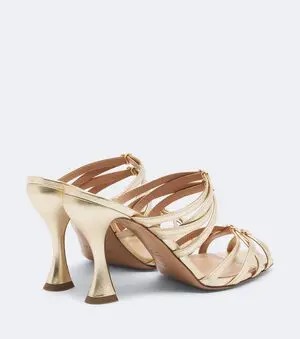 Zimmermann Solstice Metallic Leather Mules