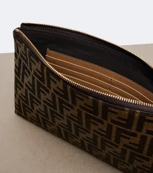 Fendi Tube Medium Ff Zucca Pouch