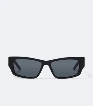 Saint Laurent Sl M182 Jazz Rectangular Sunglasses - Black