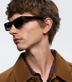 Saint Laurent Sl M182 Jazz Rectangular Sunglasses